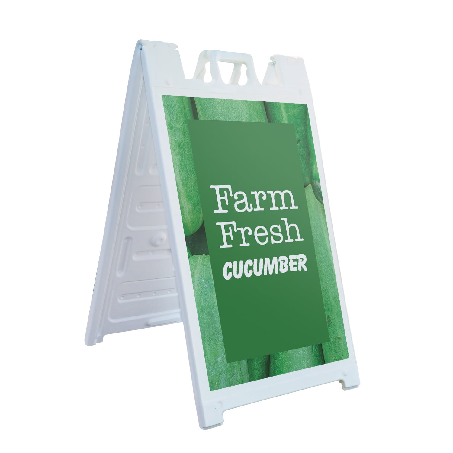 Farm Fresh Cucumber 24" x 36" Double Sided A-Frame Sidewalk Sign ...