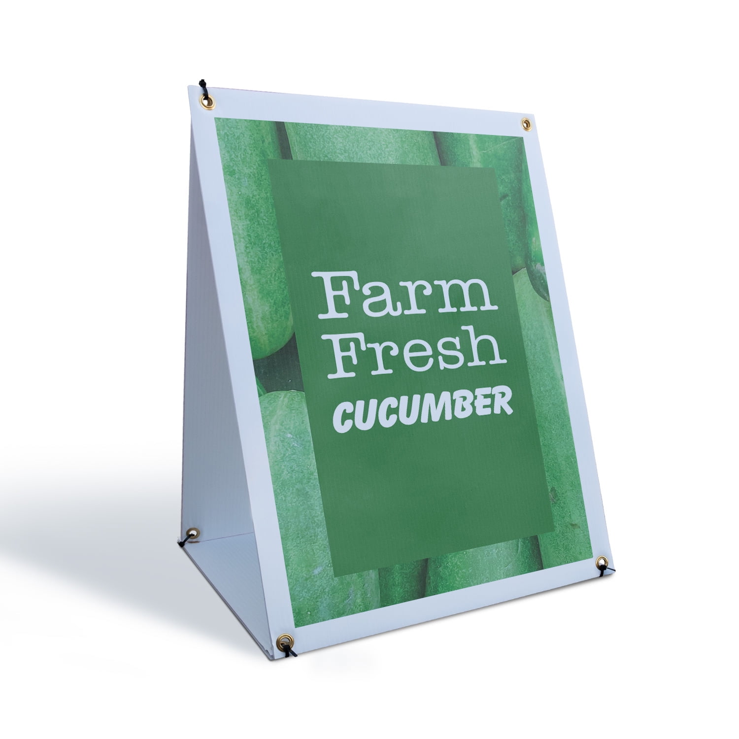 Farm Fresh Cucumber Sidewalk Sign 24 Inch x 36 Inch A-Frame Images On ...