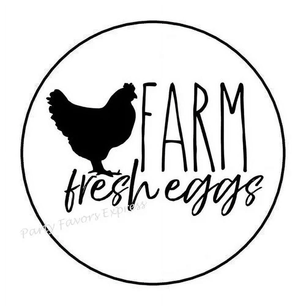 Farm Fresh Eggs Stickers Party Favors Phone Decal Water Bottle Stickers ...