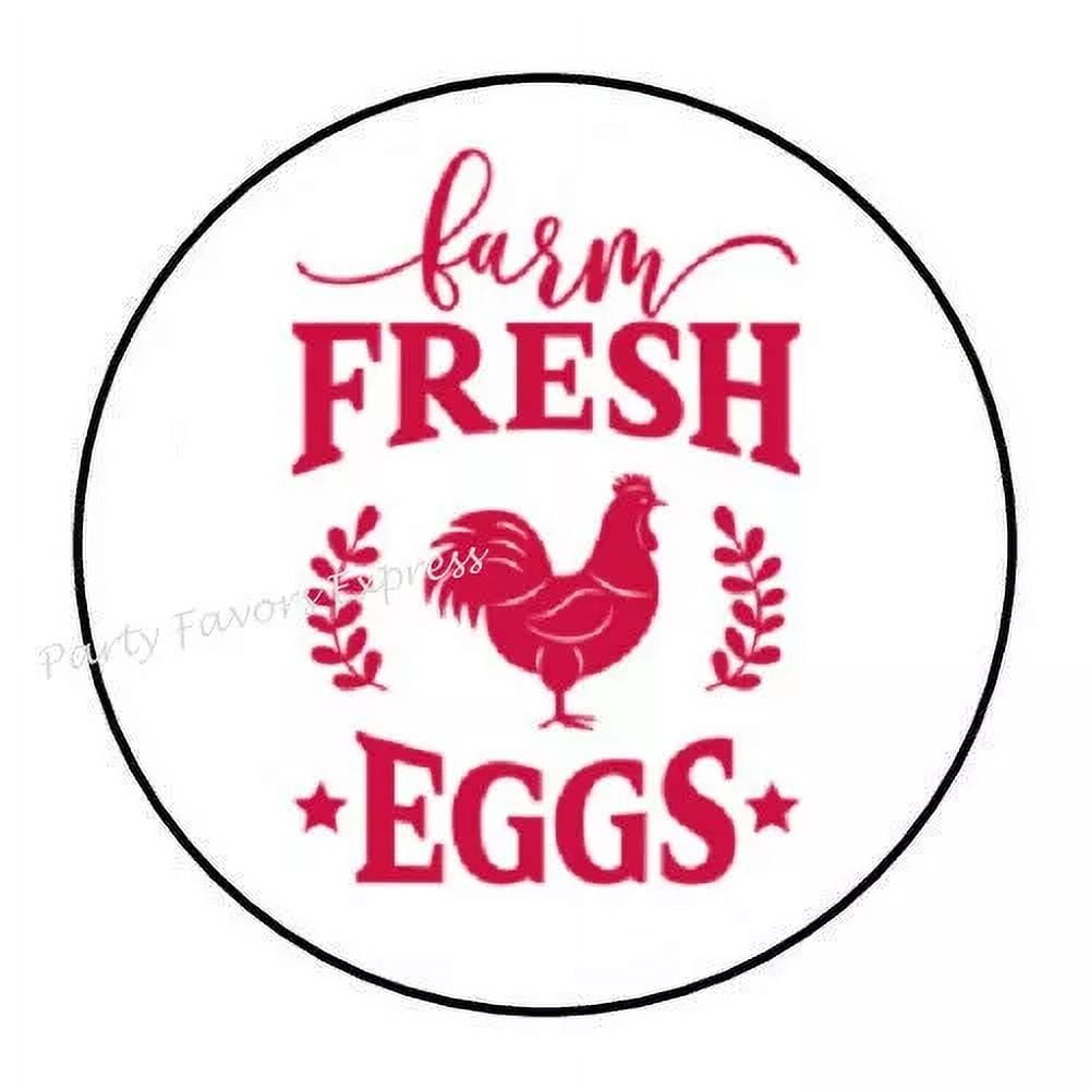Farm Fresh Eggs Stickers Party Favors Phone Decal Water Bottle Stickers ...