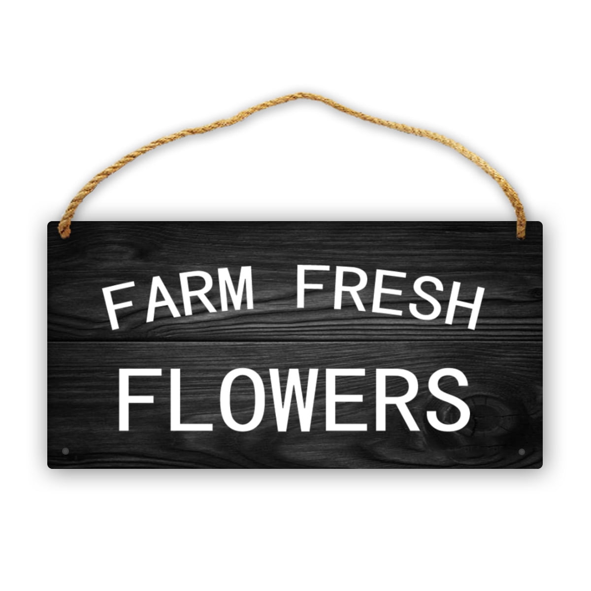 Farm Fresh Flowers Board Hanging Door Sign 12" X 6" Sign - Walmart.com
