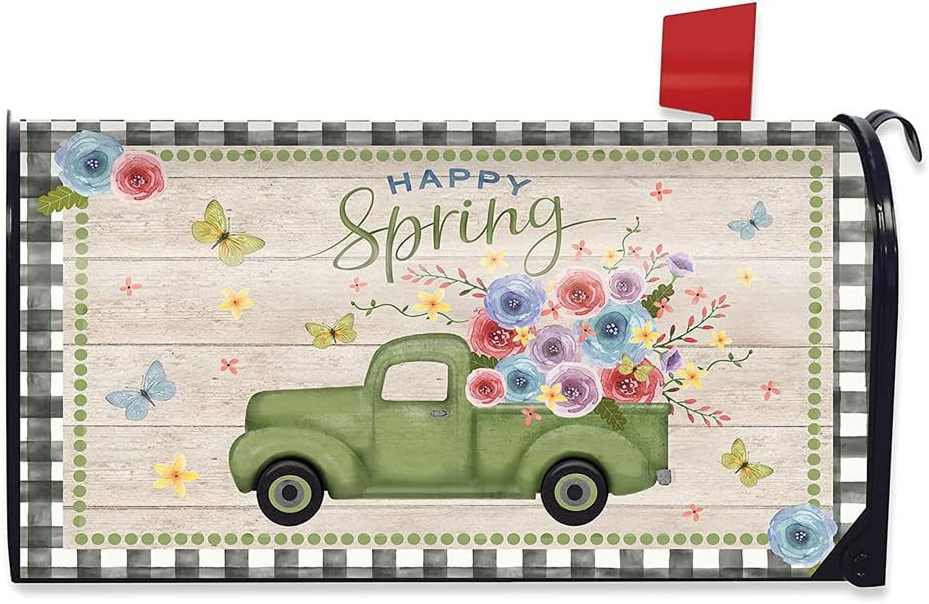 Farm Fresh Flowers Spring Large Mailbox Cover Oversized Briarwood Lane ...