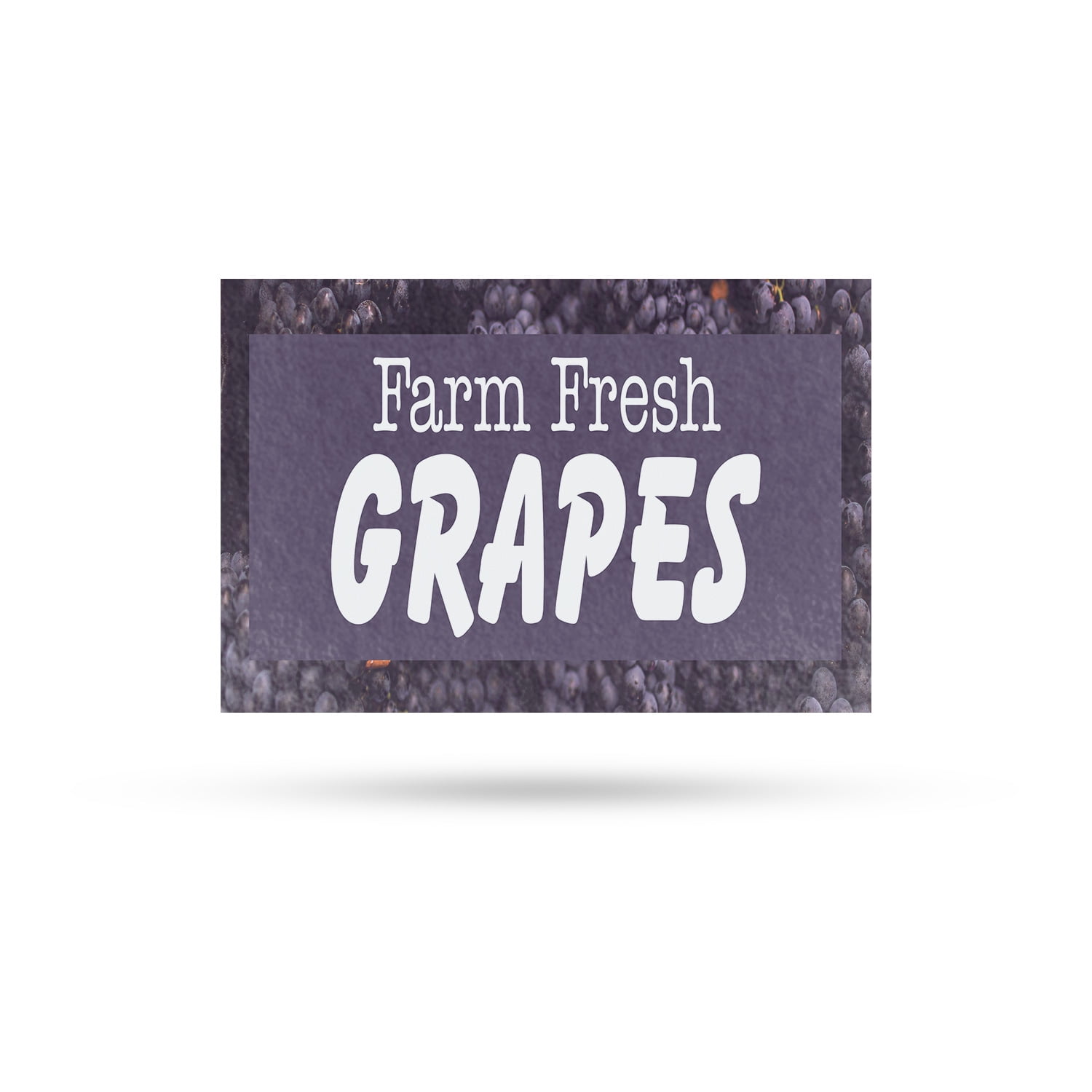 Farm Fresh Grapes Vinyl Decal 12 Inch x 16 Inch Weatherproof Heavy-Duty ...