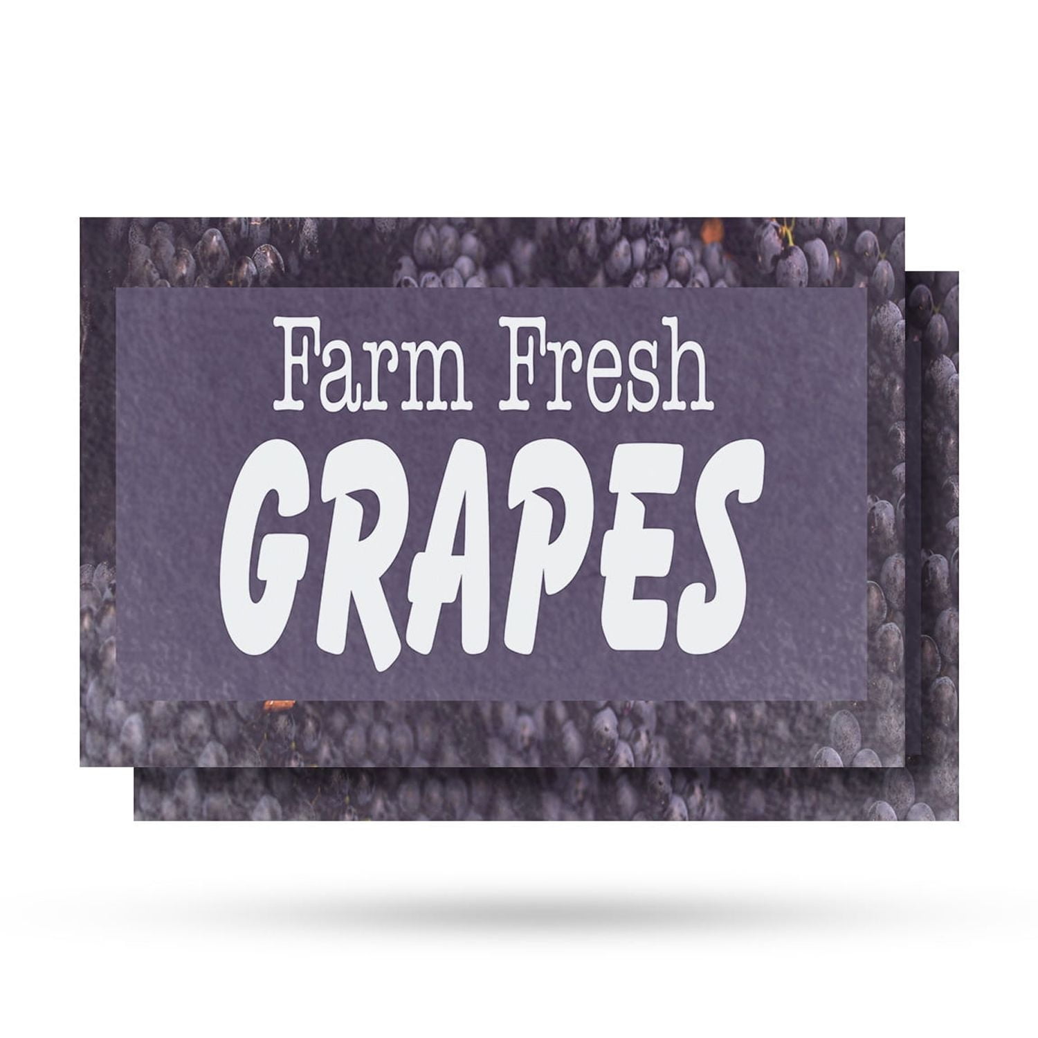 Farm Fresh Grapes Vinyl Decal 2 Pack of 24 Inch x 36 Inch Weatherproof ...