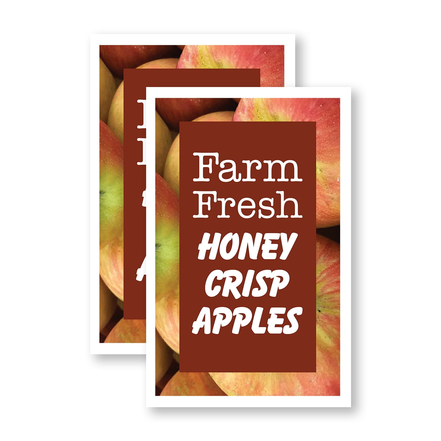 Farm Fresh Honey Crisp Apples (2-Pack) 24 Inch x 36 Inch Vinyl Decals ...
