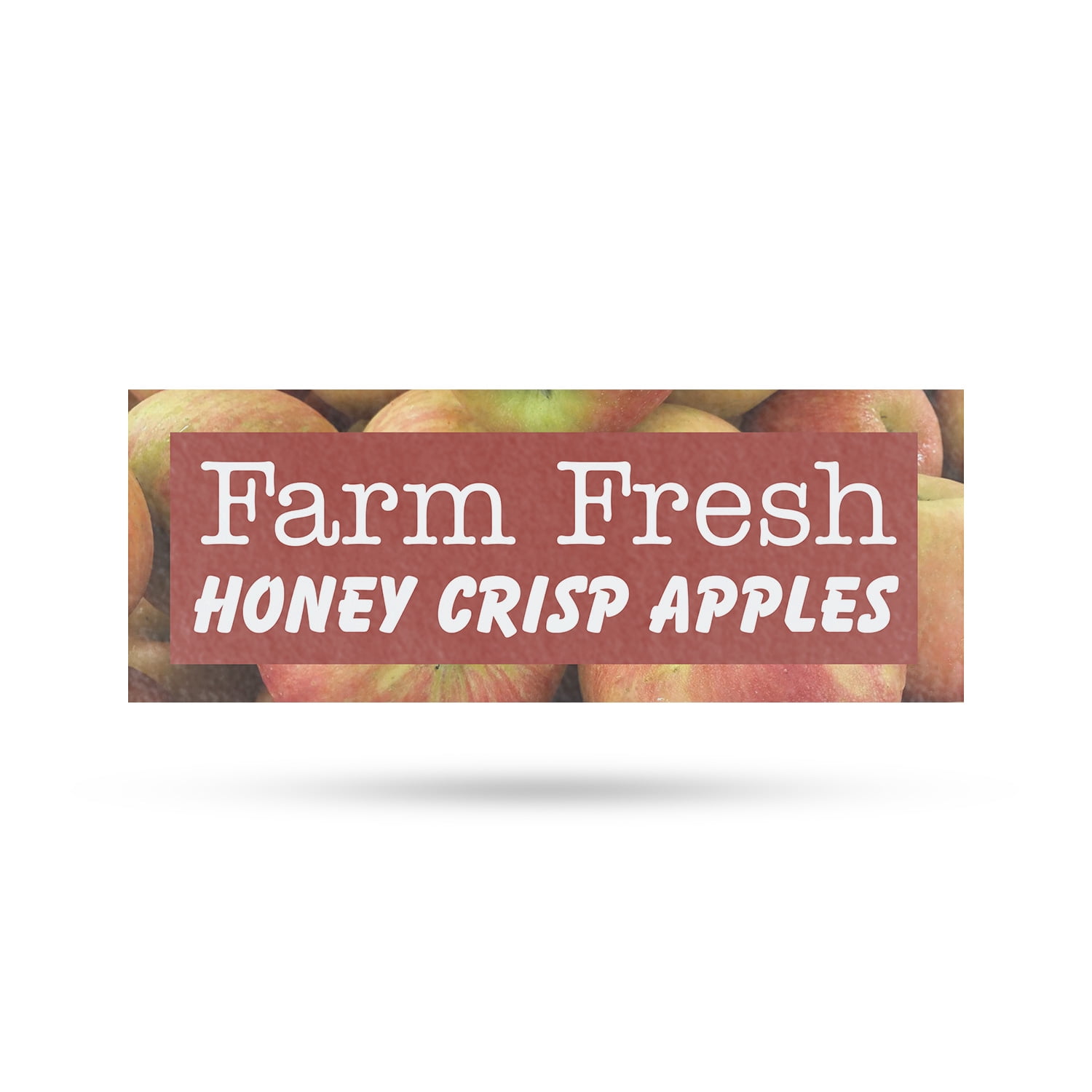 Farm Fresh Honey Crisp Apples Vinyl Decal 12 Inch x 5 Inch Weatherproof ...