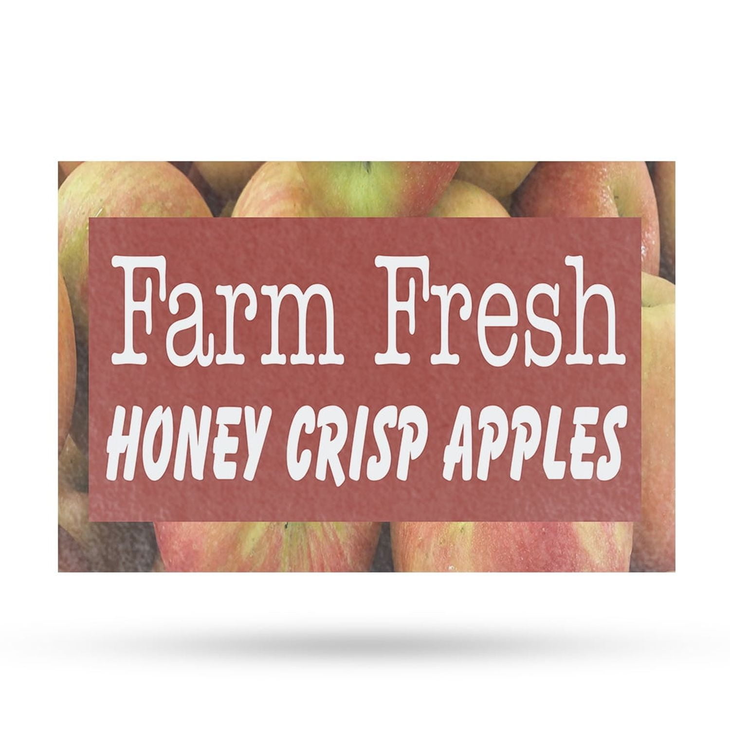 Farm Fresh Honey Crisp Apples Vinyl Decal 18 Inch x 24 Inch ...