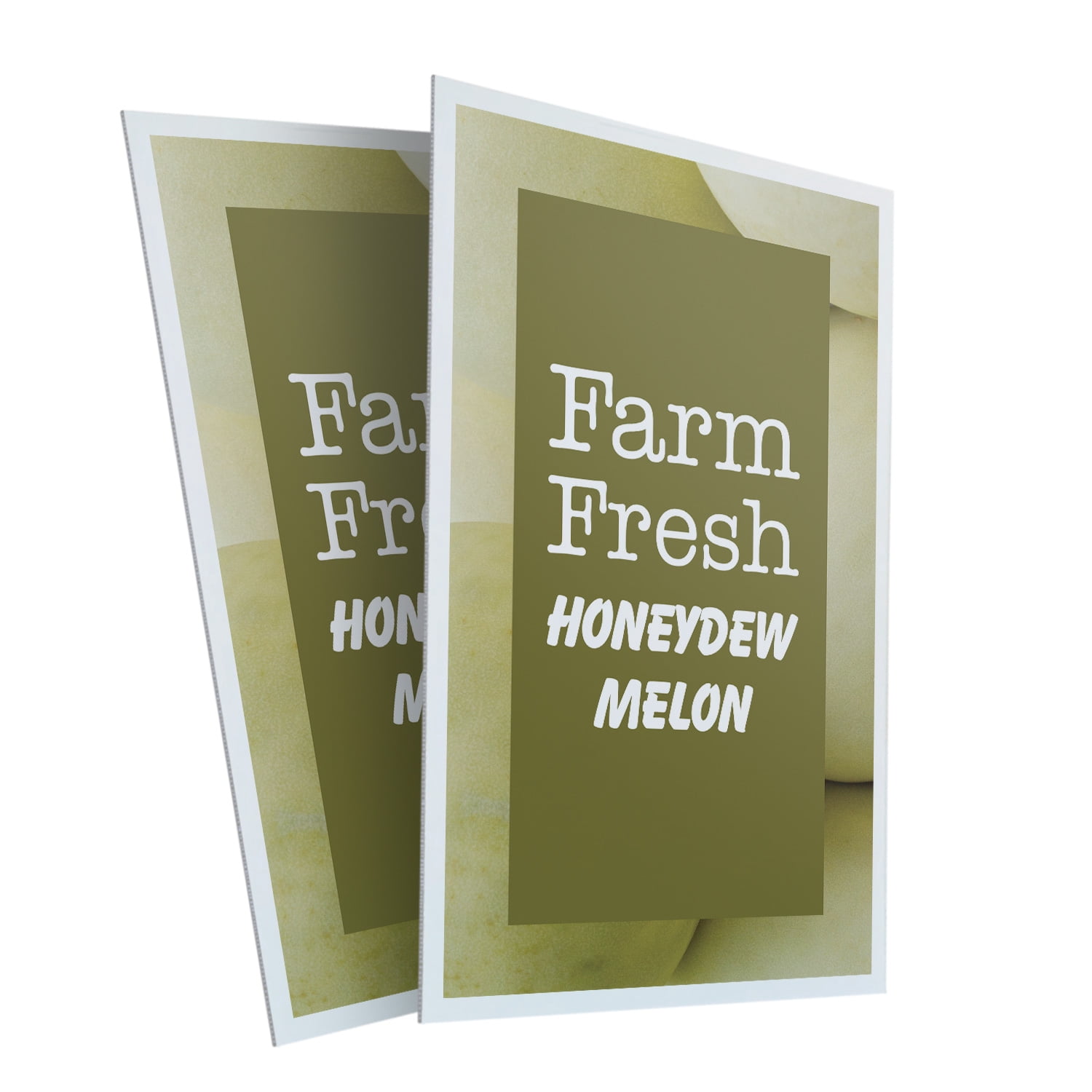 Farm Fresh Honeydew (2-Pack) 24 Inch x 36 Inch Plastic Signs | Sign ...
