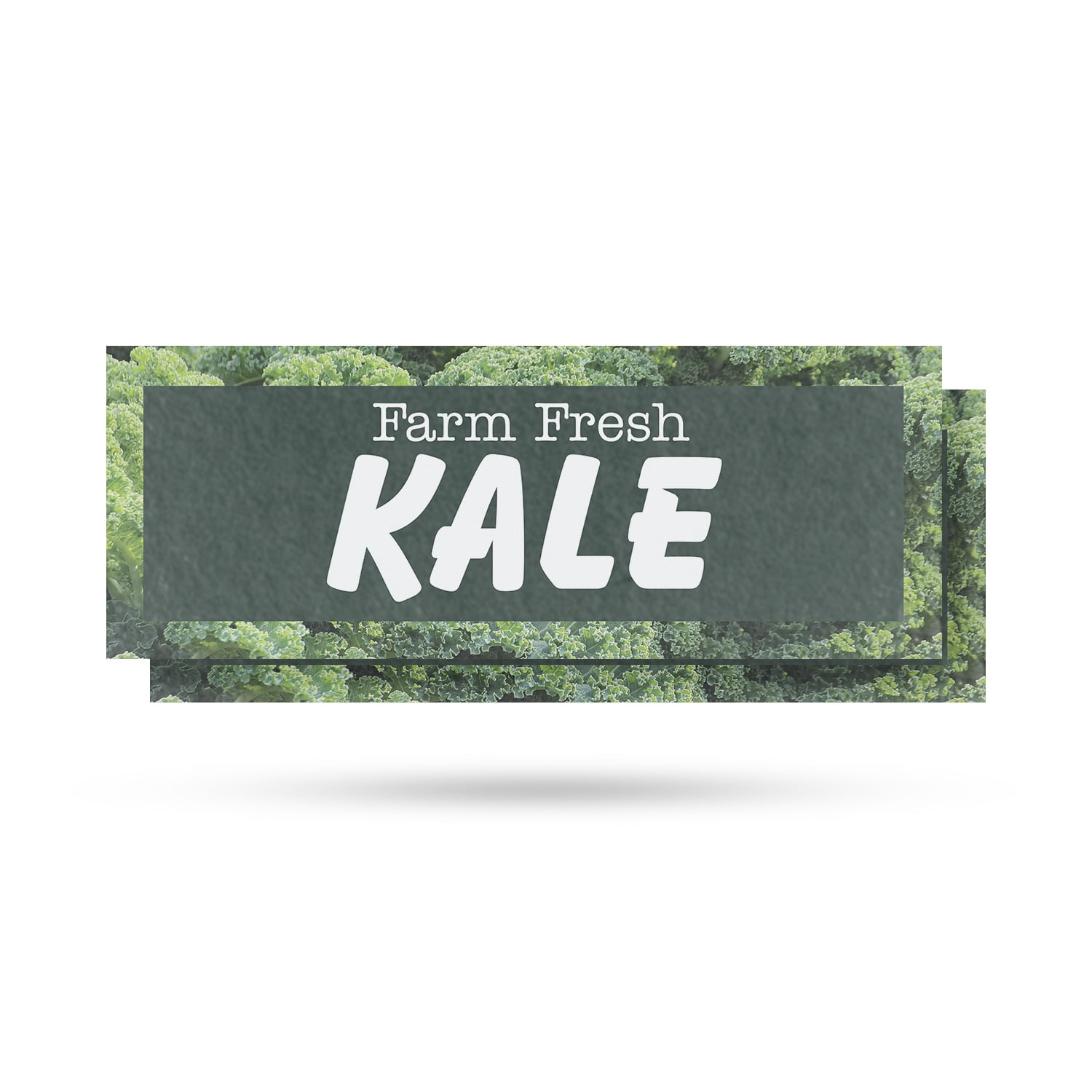 Farm Fresh Kale Vinyl Decal 2 Pack of 24 Inch x 9 Inch Weatherproof ...