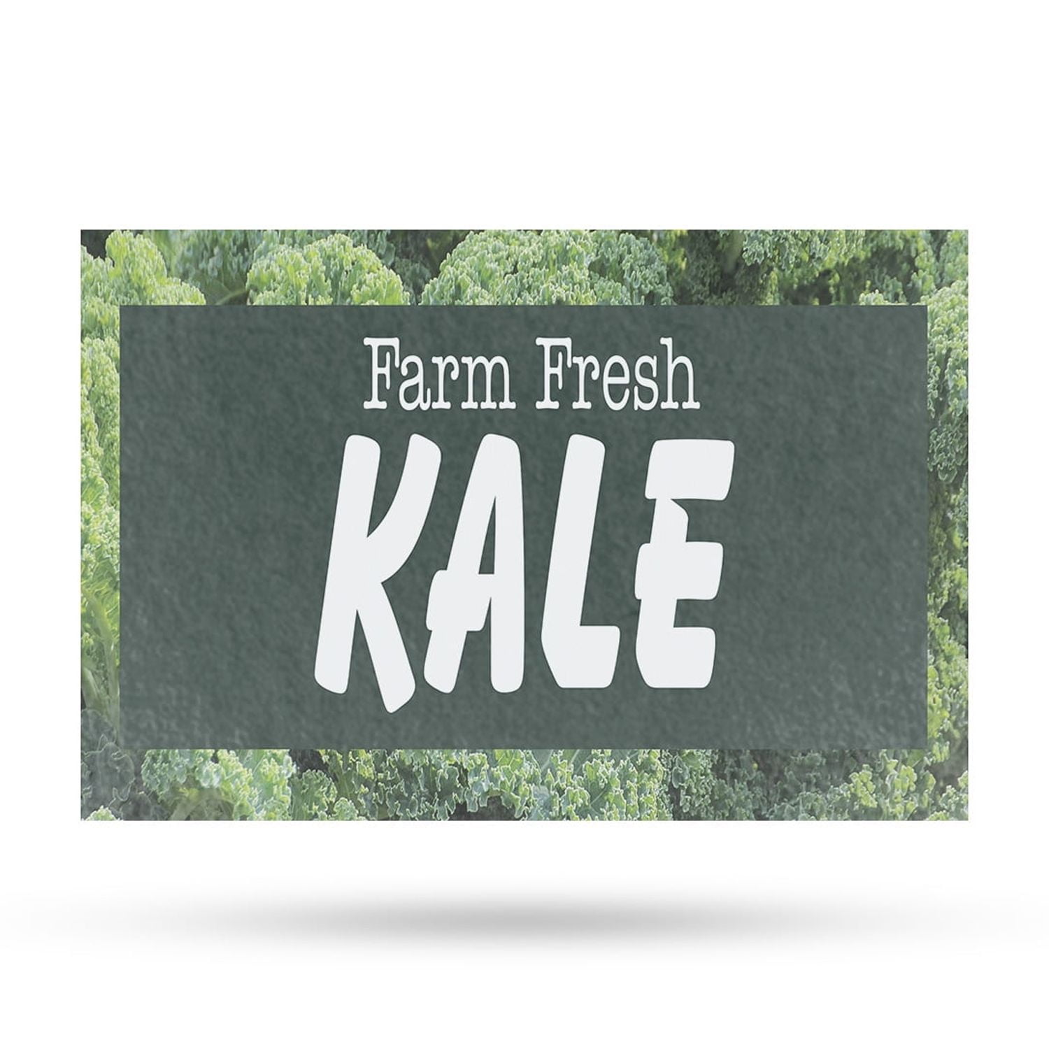 Farm Fresh Kale Vinyl Decal 24 Inch x 36 Inch Weatherproof Heavy-Duty ...