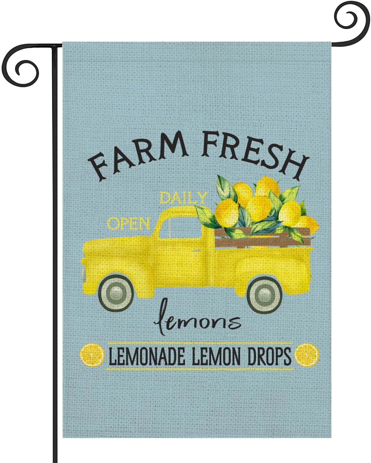 Farm Fresh Lemons Quotes Garden Flag Yard Lawn Spring Summer Fruit ...