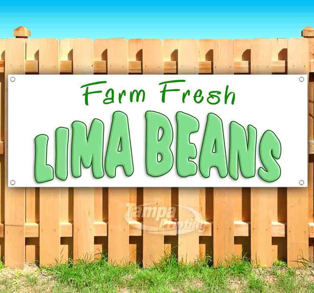 Farm Fresh Lima Beans 13 oz Vinyl Banner With Metal Grommets - Walmart ...
