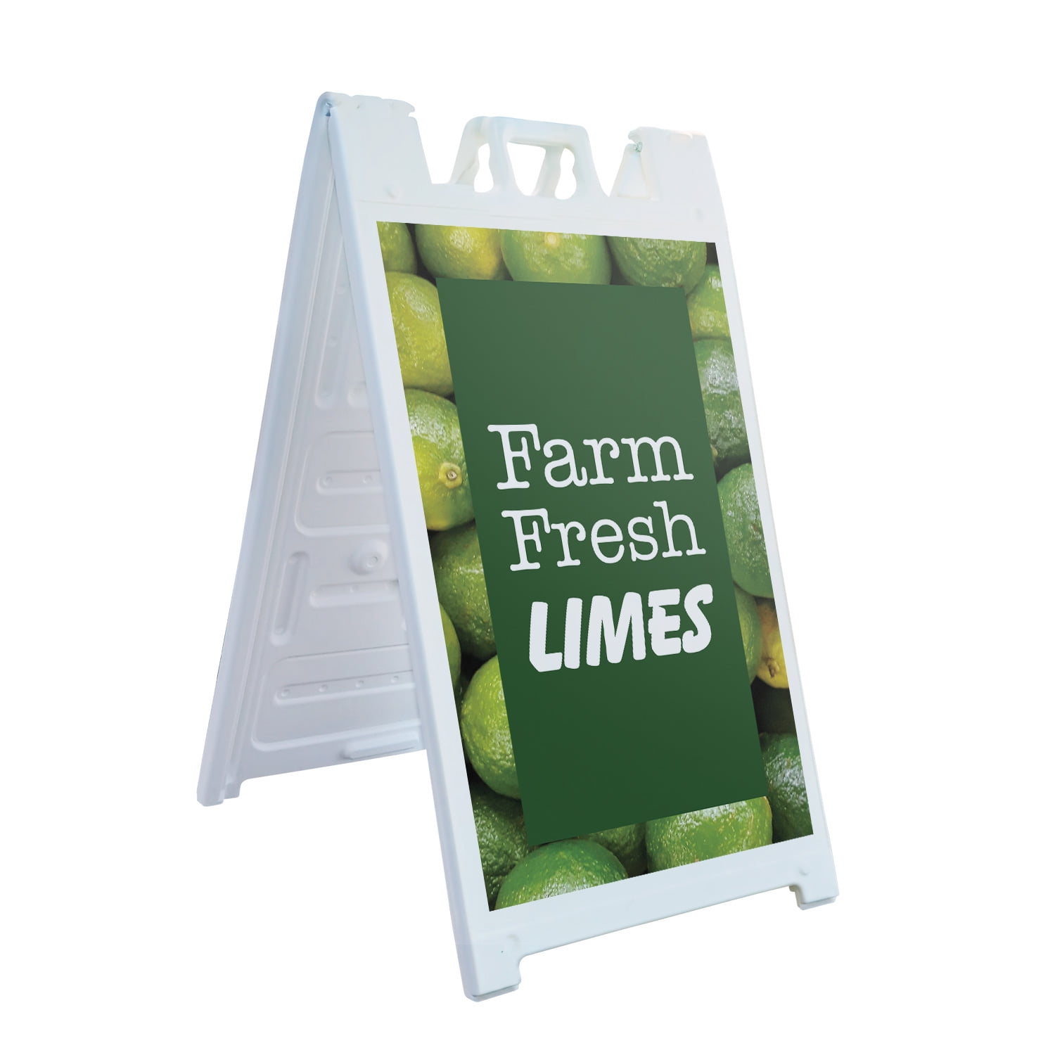 Farm Fresh Limes 24" x 36" Double Sided A-Frame Sidewalk Sign Includes ...