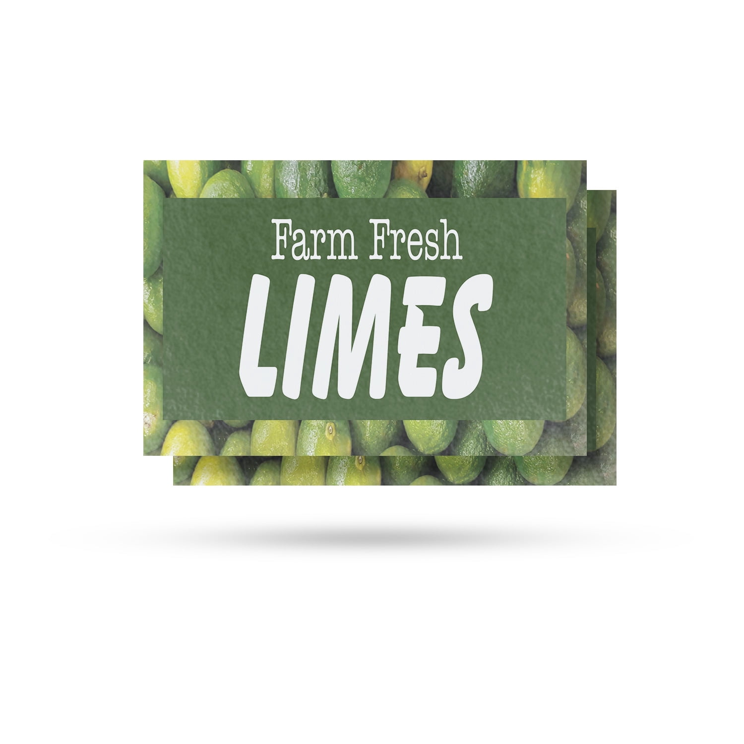 Farm Fresh Limes Vinyl Decal 2 Pack of 18 Inch x 24 Inch Weatherproof ...
