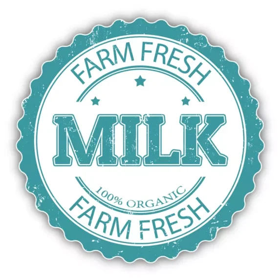 Farm Fresh Milk Grunge Sticker Phone Decal Water Bottle Stickers Car ...
