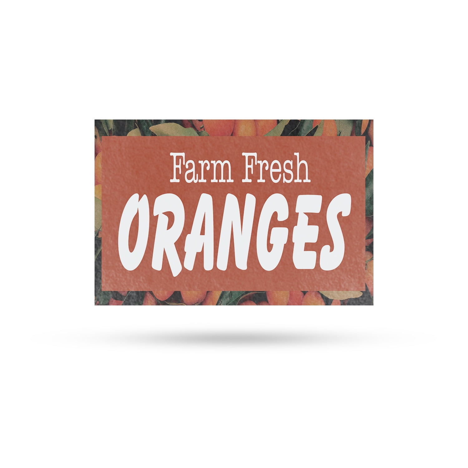 Farm Fresh Oranges Vinyl Decal 18 Inch x 24 Inch Weatherproof Heavy ...