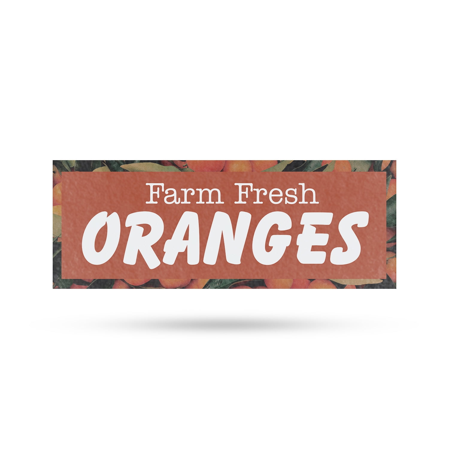 Farm Fresh Oranges Vinyl Decal 36 Inch x 14 Inch Weatherproof Heavy ...
