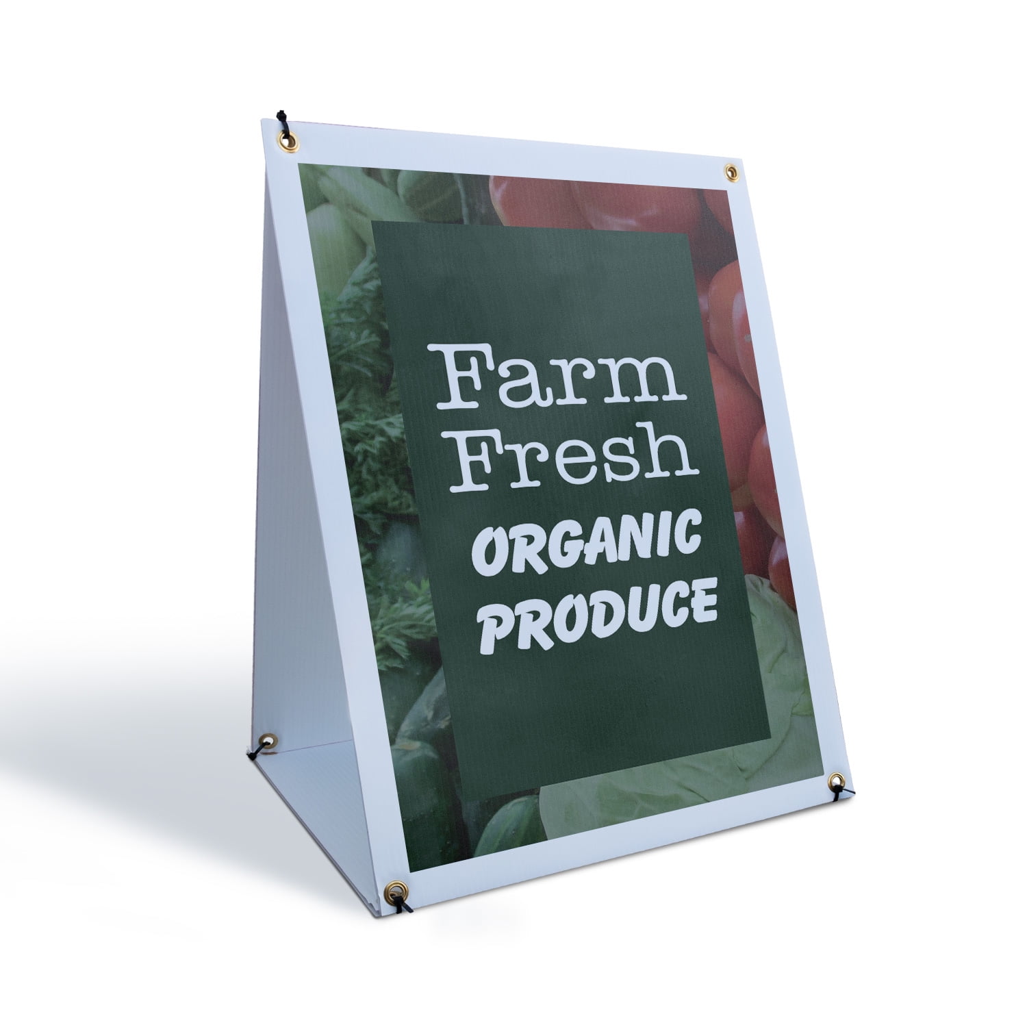Farm Fresh Organic Produce Sidewalk Sign 24 Inch x 36 Inch A-Frame ...