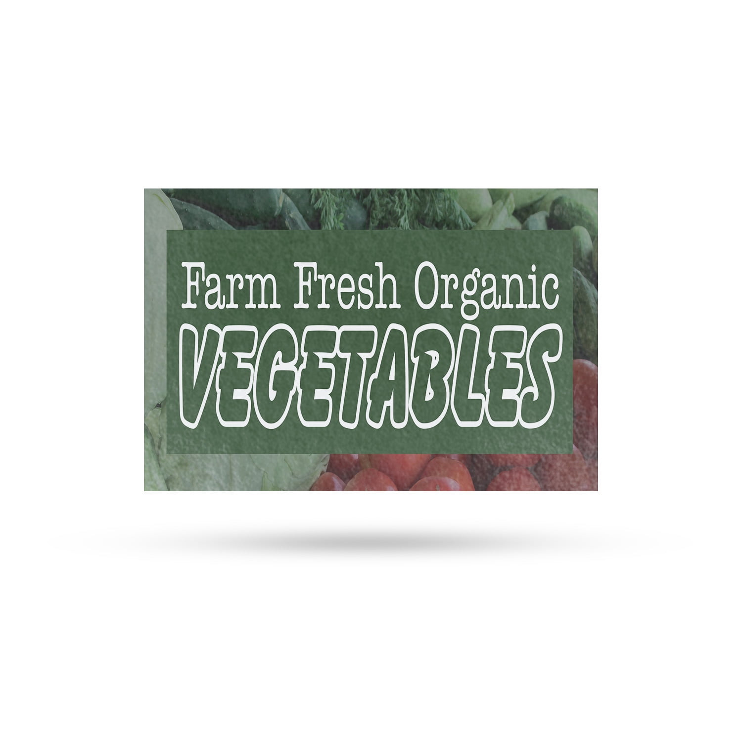 Farm Fresh Organic Vegetables Vinyl Decal 24 Inch x 36 Inch ...