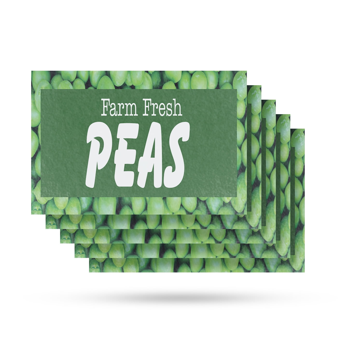 Farm Fresh Peas Vinyl Decal 5 Pack of 12 Inch x 16 Inch Weatherproof ...