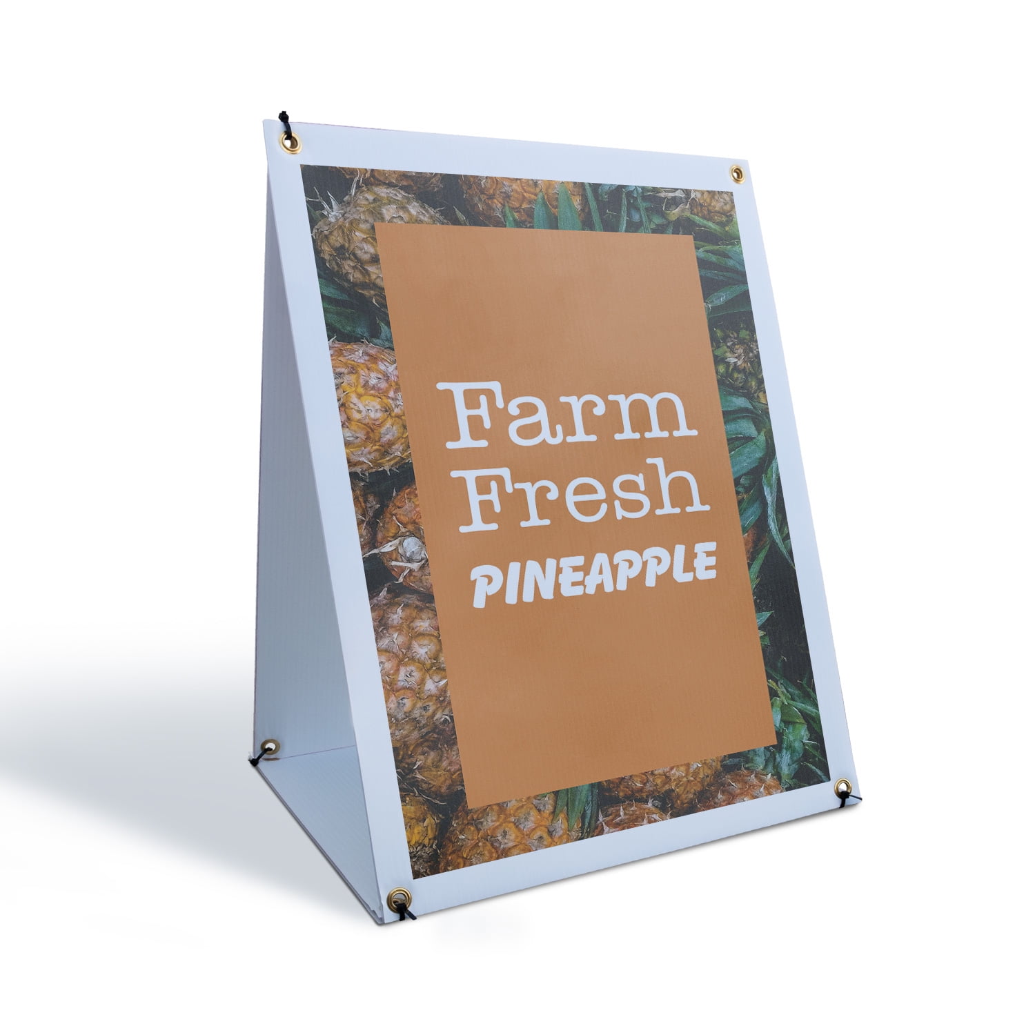 Farm Fresh Pineapples Sidewalk Sign 18 Inch x 24 Inch A-Frame Images On ...