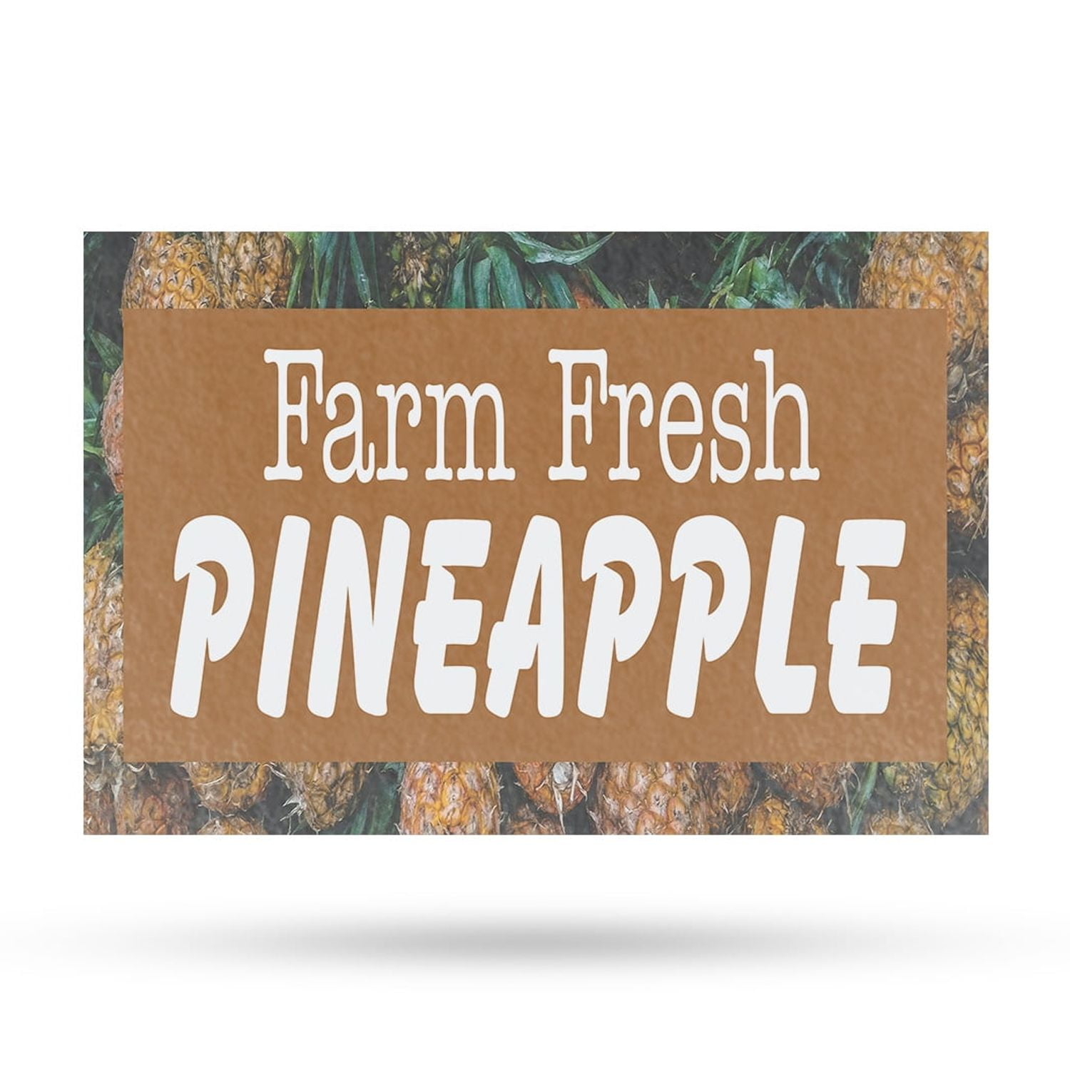 Farm Fresh Pineapples Vinyl Decal 18 Inch x 24 Inch Weatherproof Heavy ...