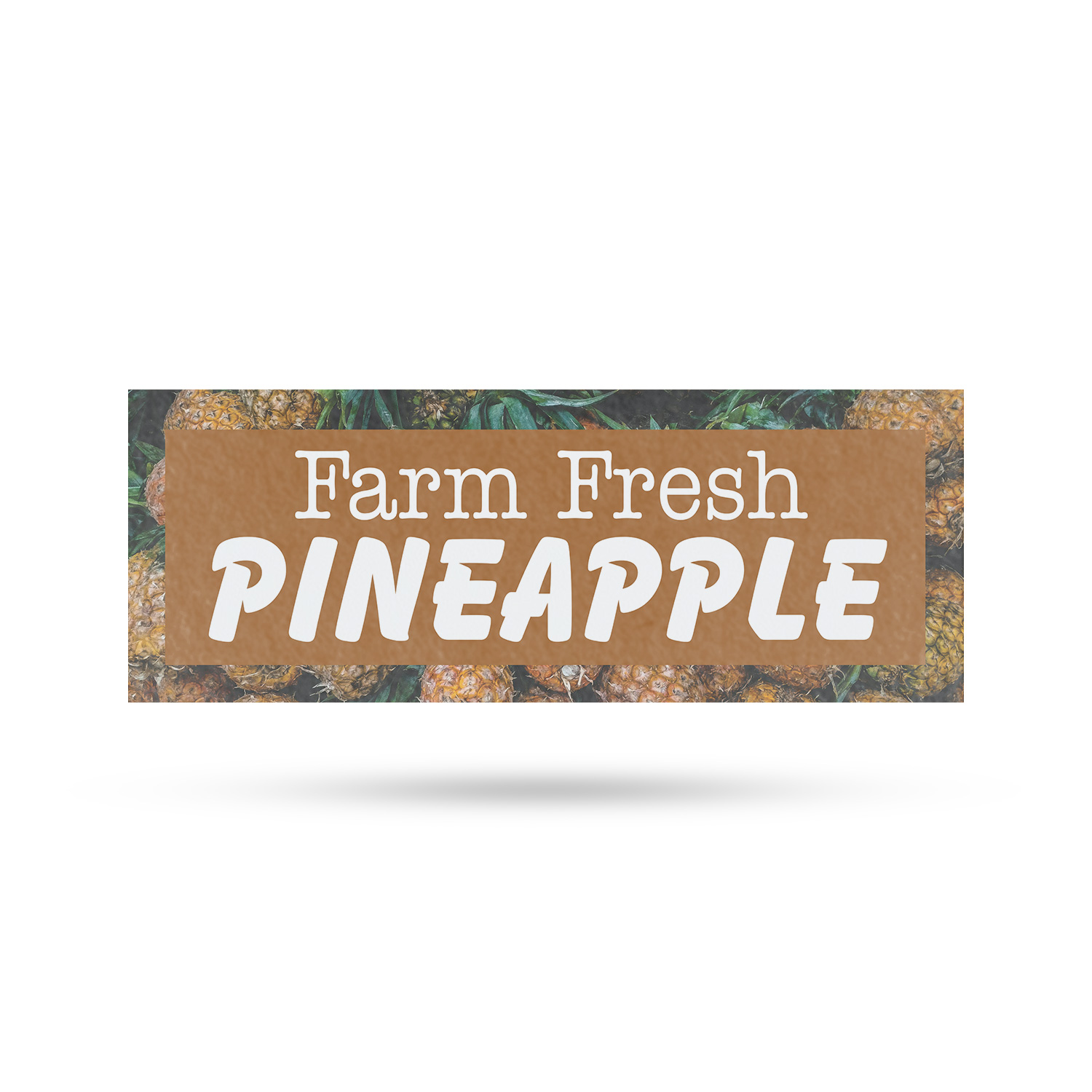 Farm Fresh Pineapples Vinyl Decal 36 Inch x 14 Inch Weatherproof Heavy ...