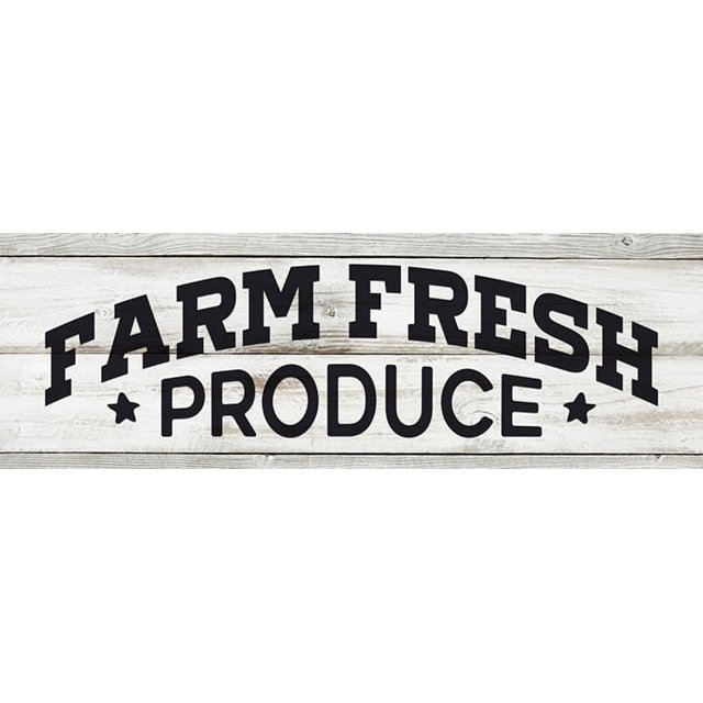 Farm Fresh Produce Chic White Farmhouse Wood Sign Wall Décor Gift 6 x ...
