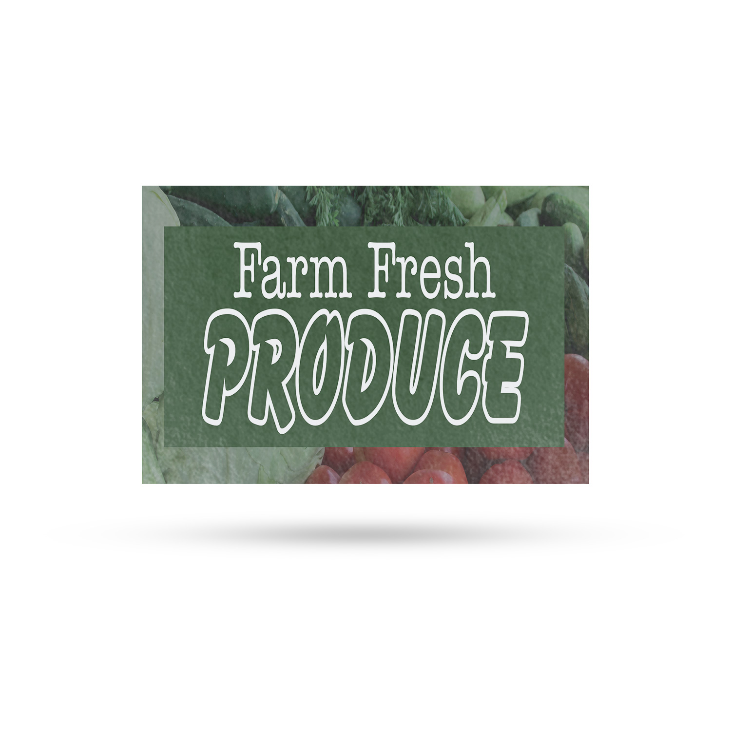 Farm Fresh Produce Vinyl Decal 24 Inch x 36 Inch Weatherproof Heavy ...