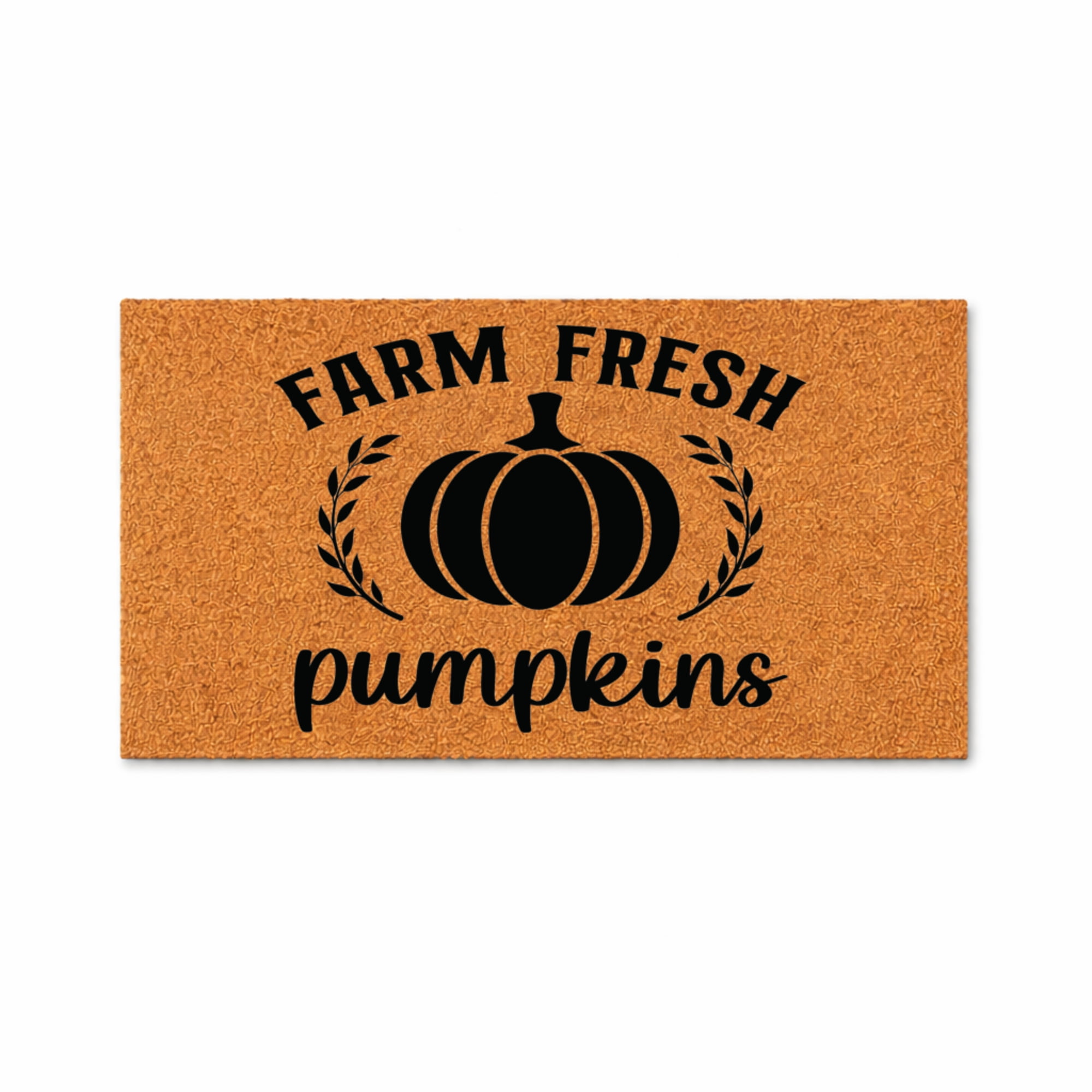 Farm Fresh Pumpkins Doormat, Pumpkin Graphic Entryway Mat, Outdoor ...