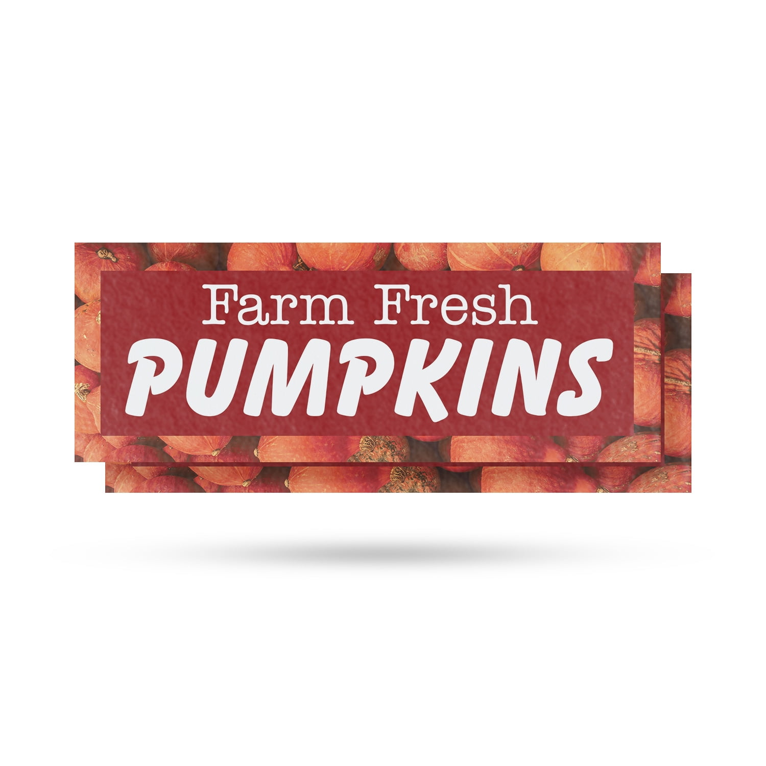 Farm Fresh Pumpkins Vinyl Decal 2 Pack of 12 Inch x 5 Inch Weatherproof ...