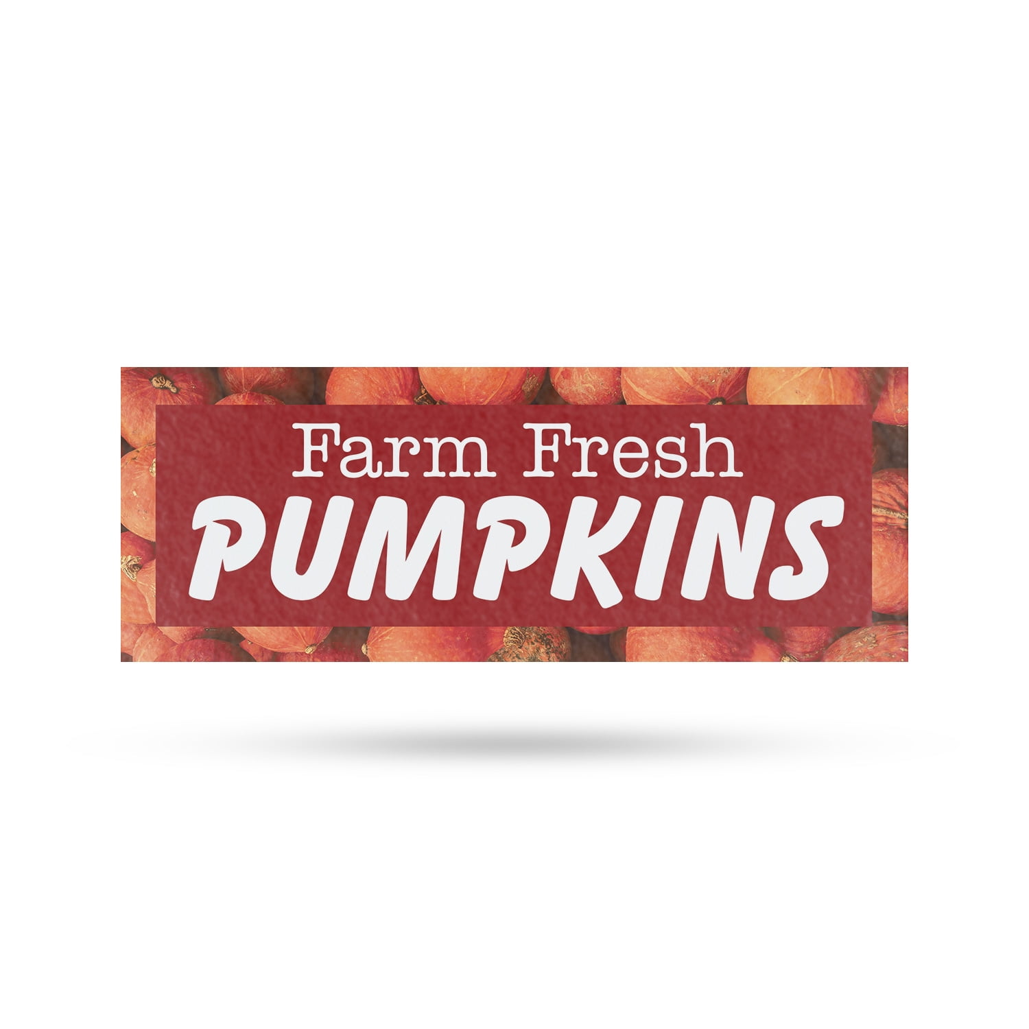 Farm Fresh Pumpkins Vinyl Decal 36 Inch x 14 Inch Weatherproof Heavy ...