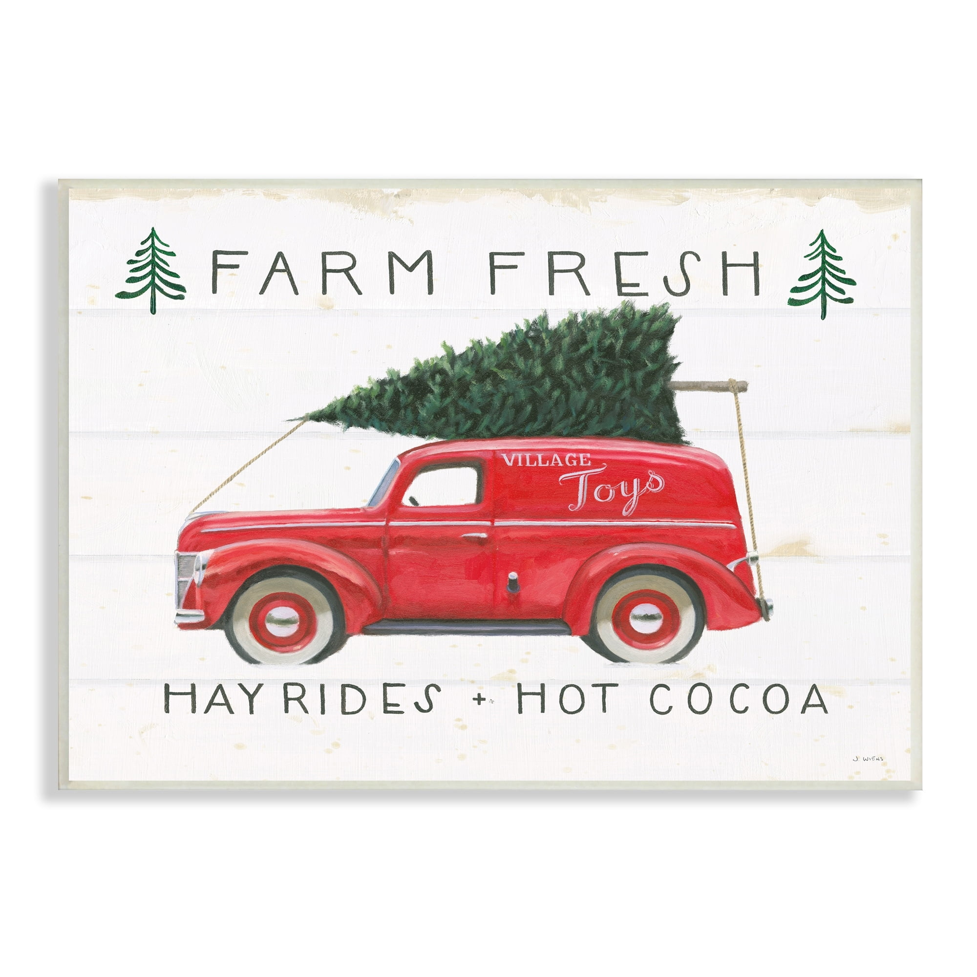 Farm Fresh Rustic Antique Holiday Shop Sign Transportation Graphic Art ...