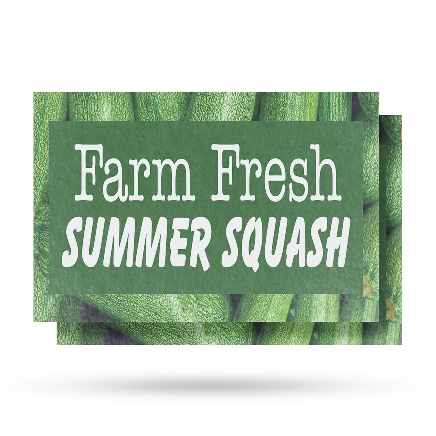Farm Fresh Summer Squash Vinyl Decal 2 Pack of 12 Inch x 16 Inch ...
