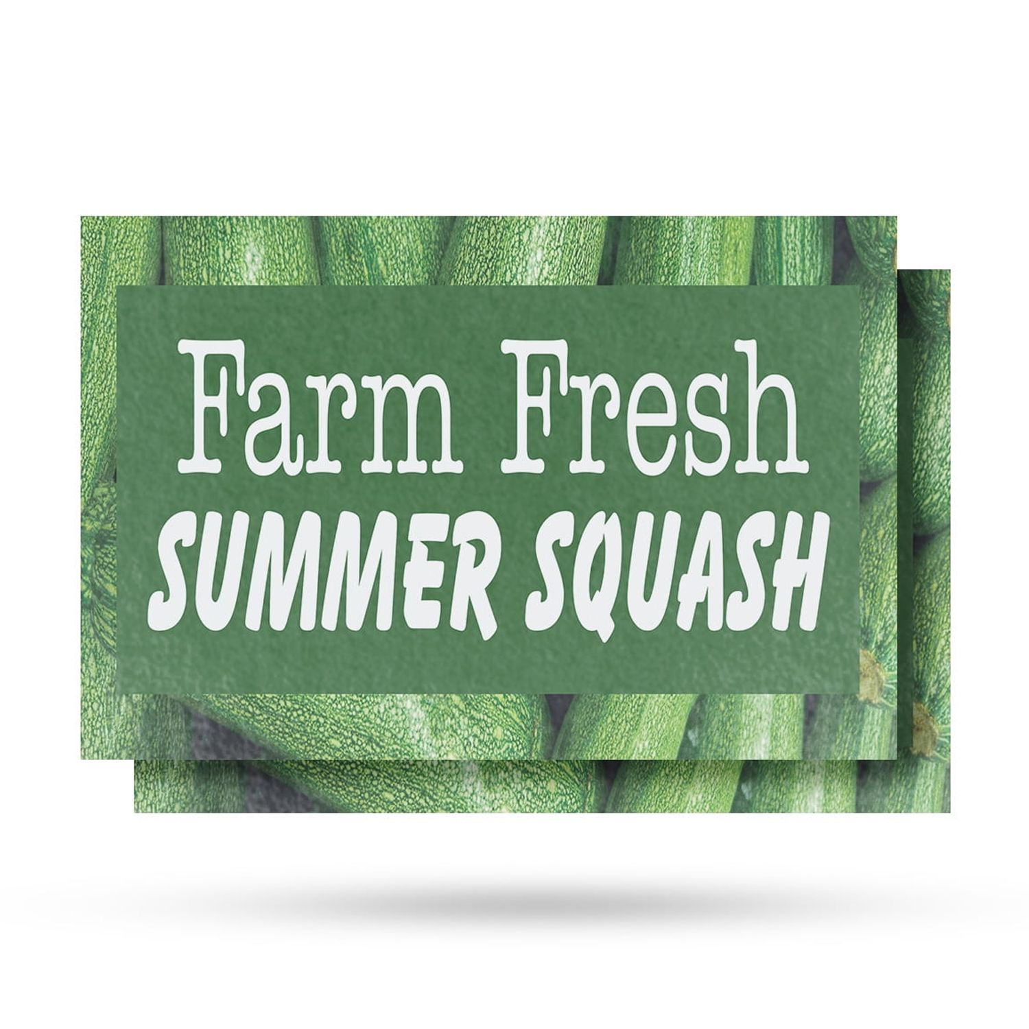 Farm Fresh Summer Squash Vinyl Decal 2 Pack of 24 Inch x 36 Inch ...