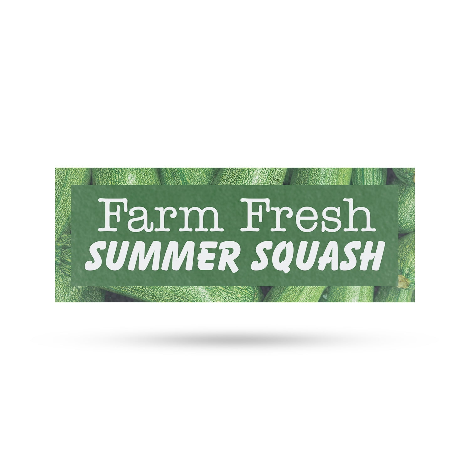 Farm Fresh Summer Squash Vinyl Decal 36 Inch x 14 Inch Weatherproof ...