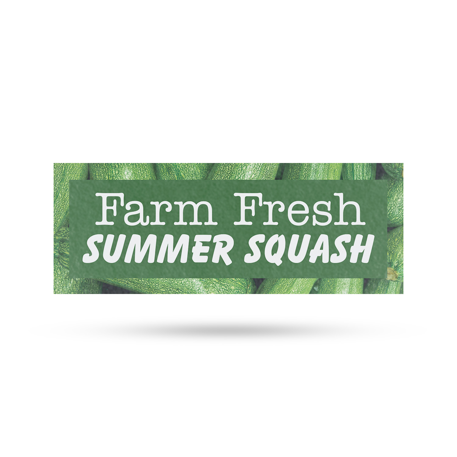 Farm Fresh Summer Squash Vinyl Decal 48 Inch x 18 Inch Weatherproof ...
