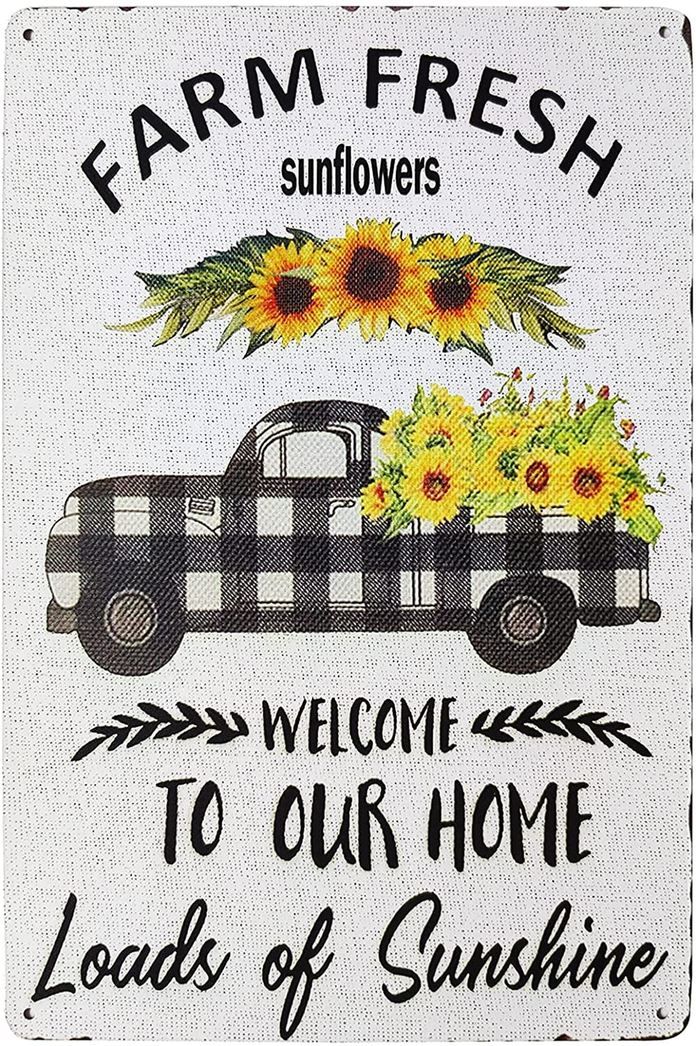 Farm Fresh Sunflower to Our Home Retro Truck Vintage Metal Tin Signs ...