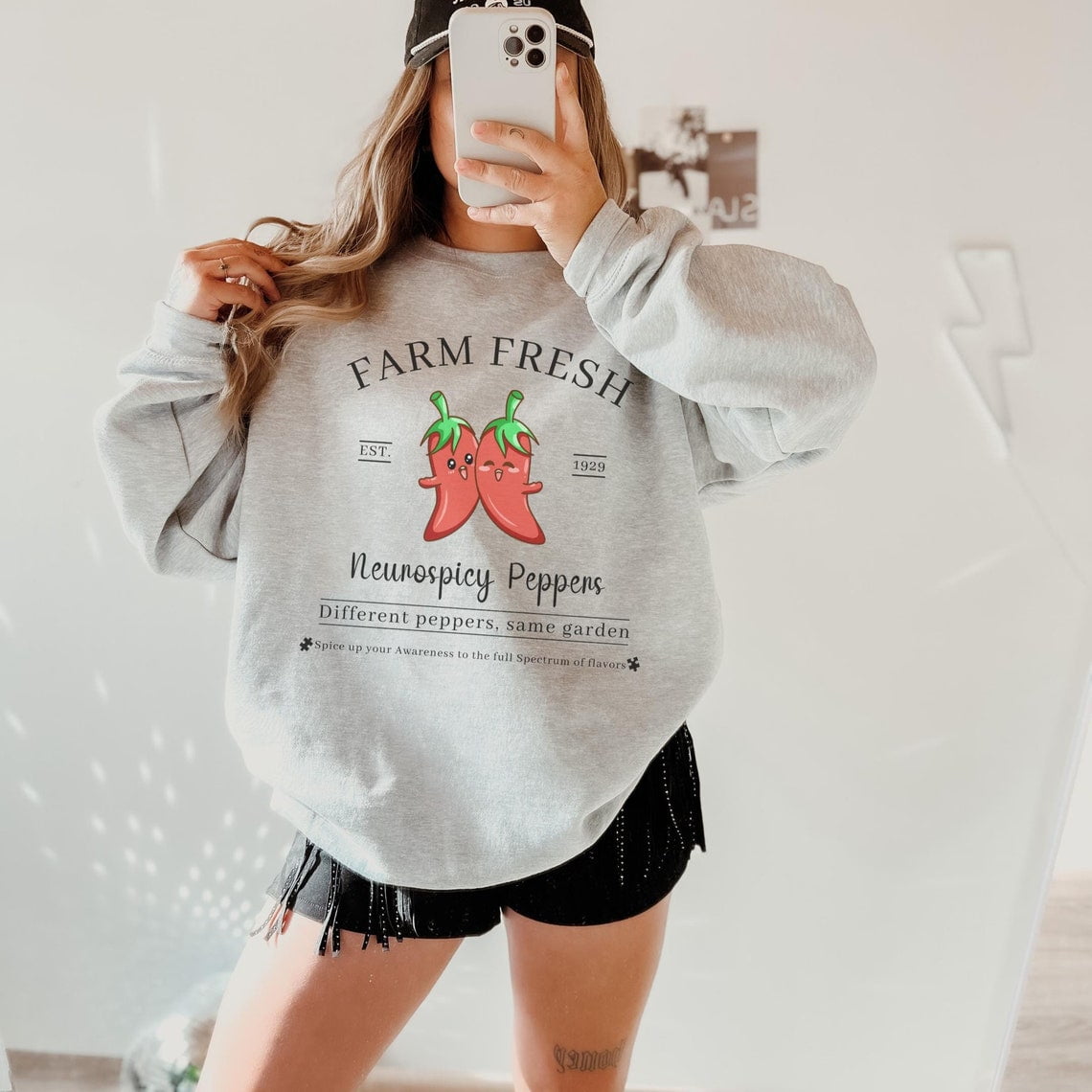 Farm Fresh Sweatshirt, Autism Shirt, Neurodiversity Shirt, Autism ...