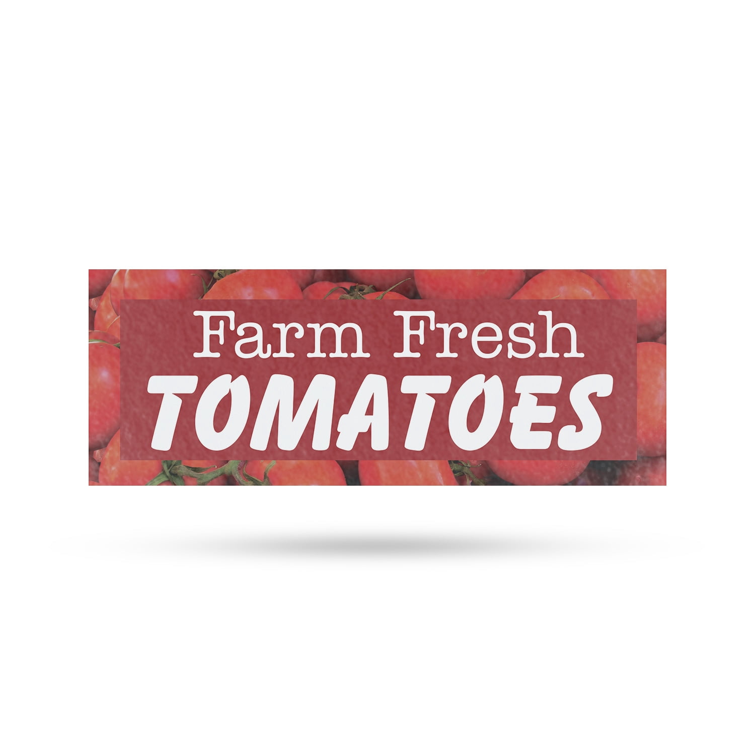 Farm Fresh Tomatoes Vinyl Decal 12 Inch x 5 Inch Weatherproof Heavy ...