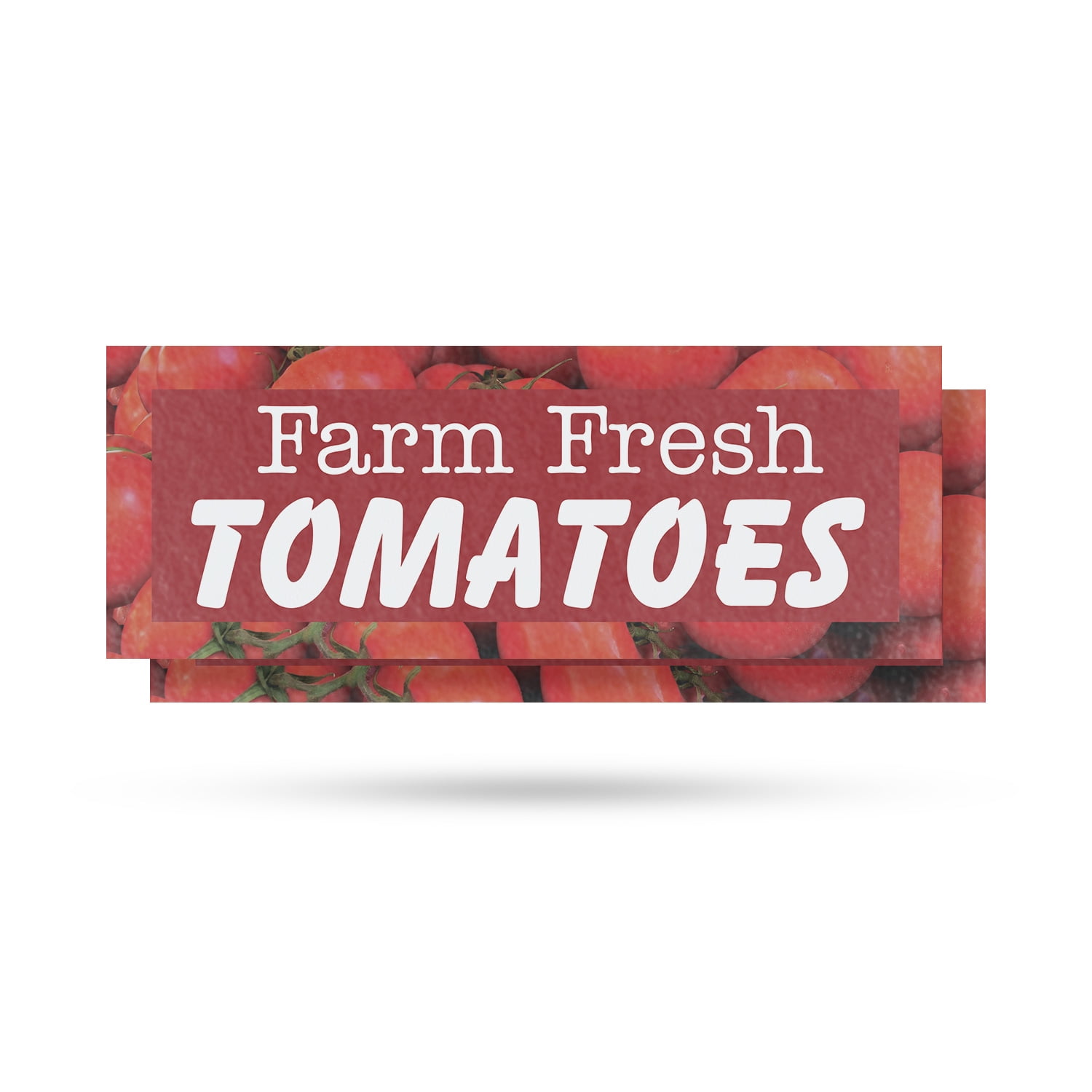 Farm Fresh Tomatoes Vinyl Decal 2 Pack of 12 Inch x 5 Inch Weatherproof ...