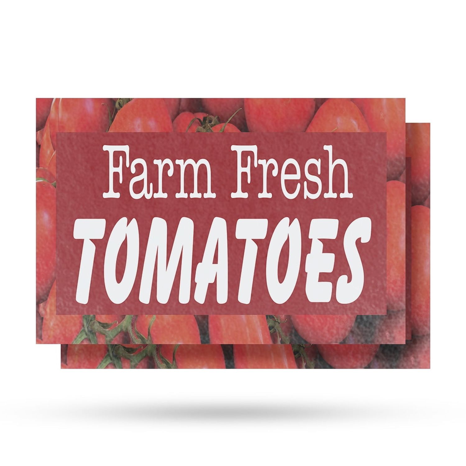 Farm Fresh Tomatoes Vinyl Decal 2 Pack of 18 Inch x 24 Inch ...