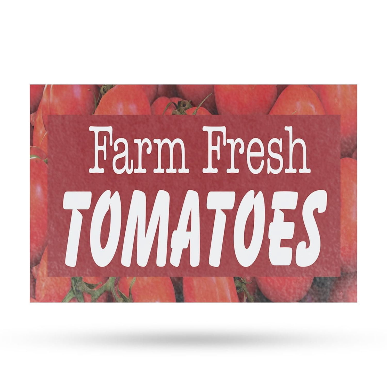 Farm Fresh Tomatoes Vinyl Decal 24 Inch x 36 Inch Weatherproof Heavy ...