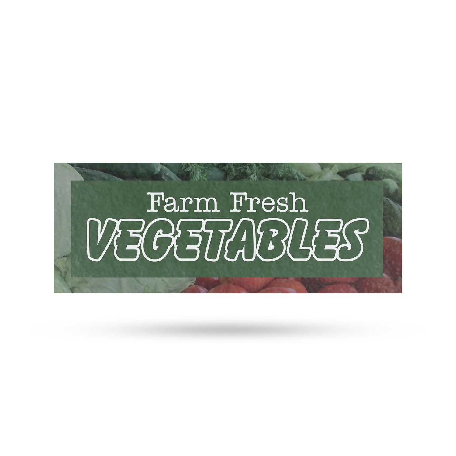 Farm Fresh Vegetables Vinyl Decal 24 Inch x 9 Inch Weatherproof Heavy ...