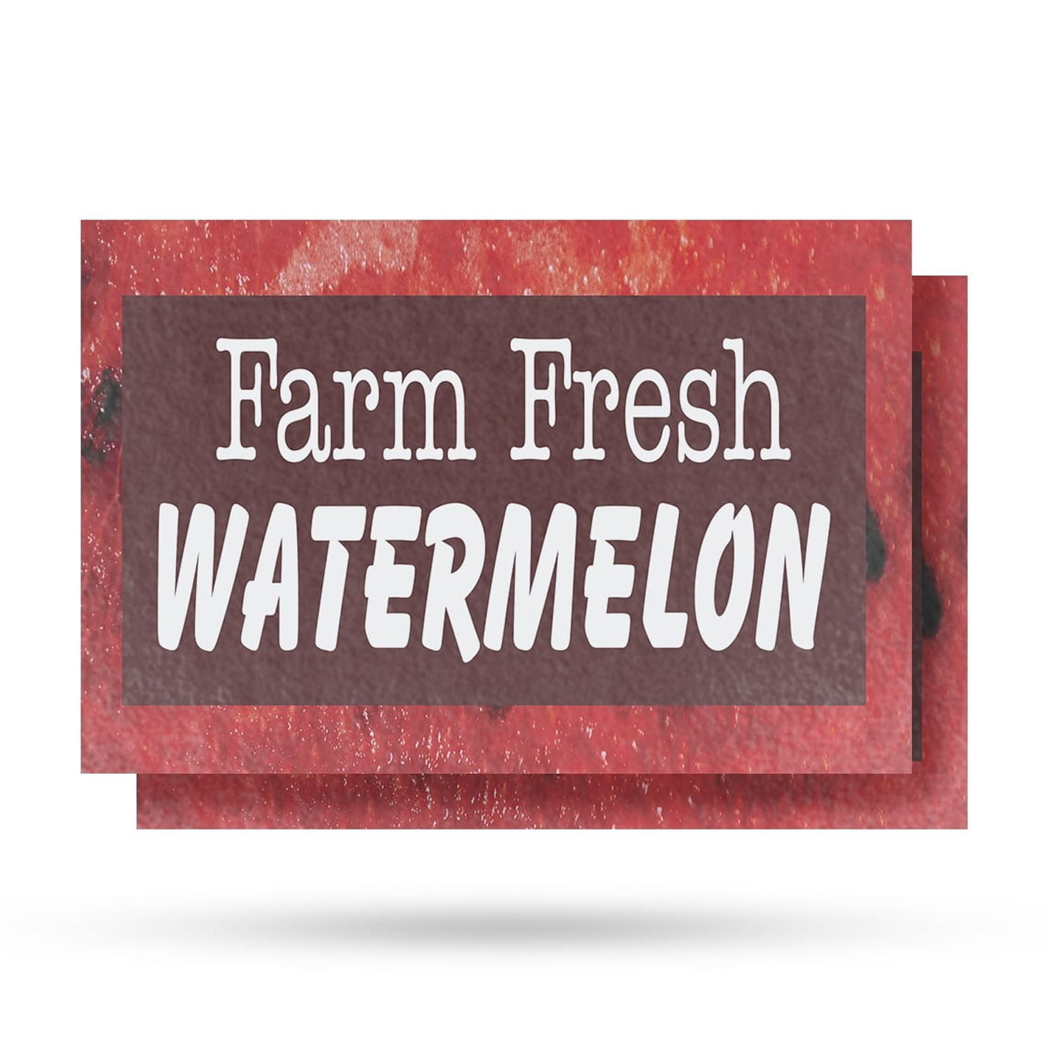 Farm Fresh Watermelon Vinyl Decal 2 Pack of 18 Inch x 24 Inch ...