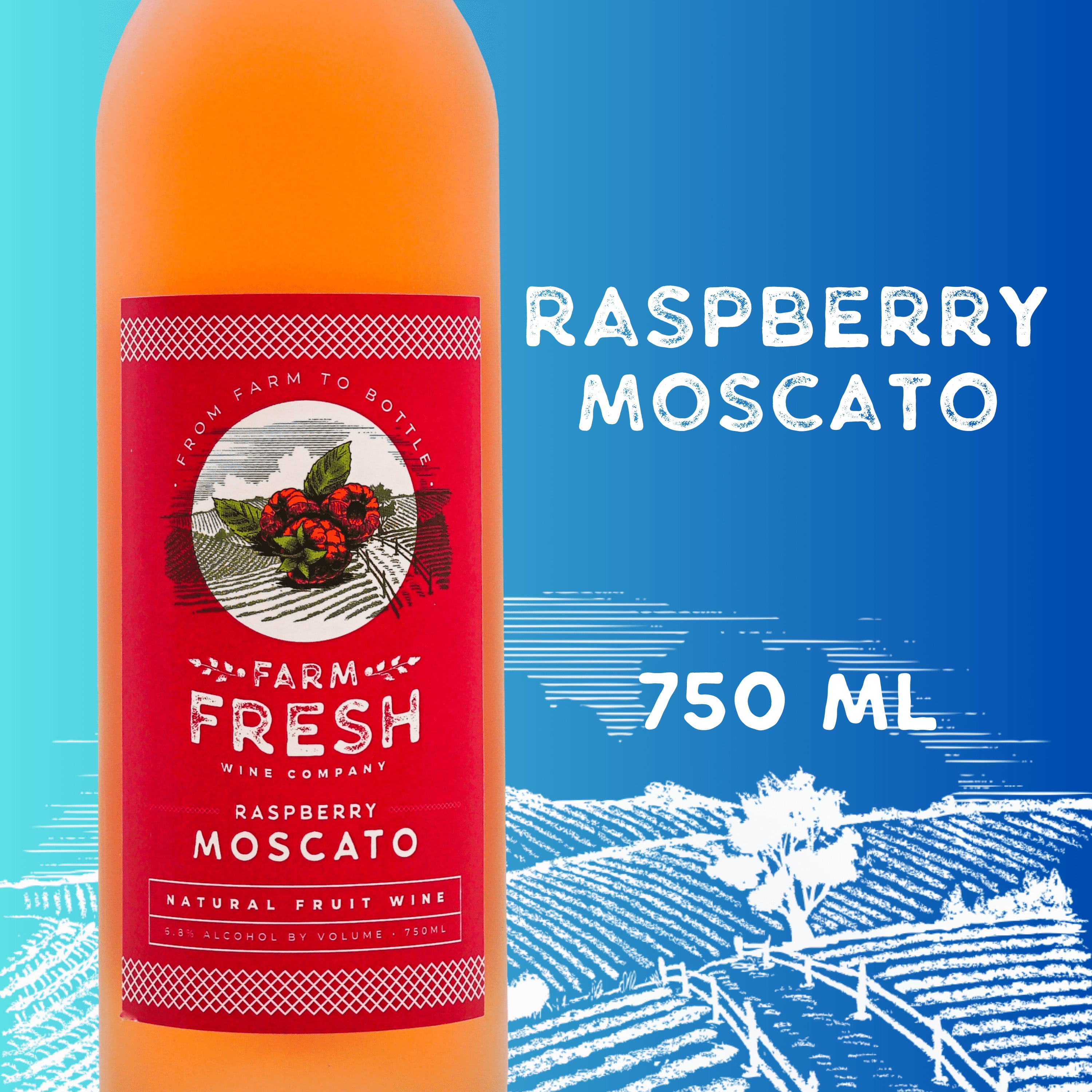 Farm Fresh Wine Company Raspberry Natural Fruit Wine Raspberry Michigan ...