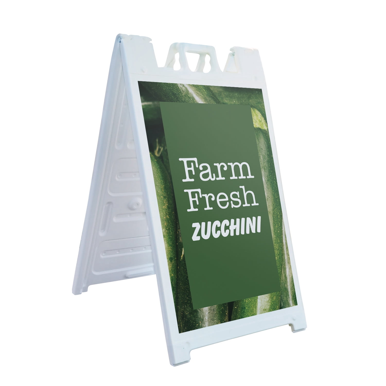Farm Fresh Zucchini 24" x 36" Double Sided A-Frame Sidewalk Sign ...