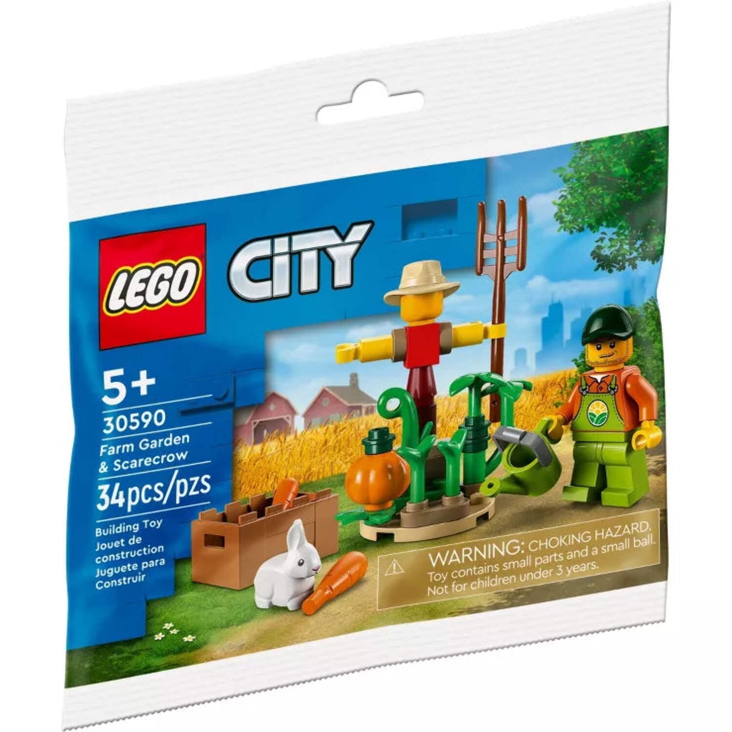 Farm Garden and Scarecrow - LEGO City Polybag Set (30590) - Walmart.com