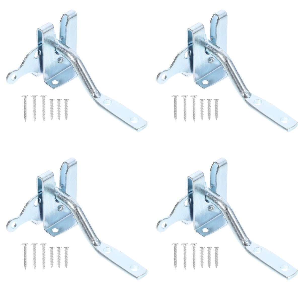 FENGGUIQU Garden Fencing Security Silver Automatic Locking Latches for ...