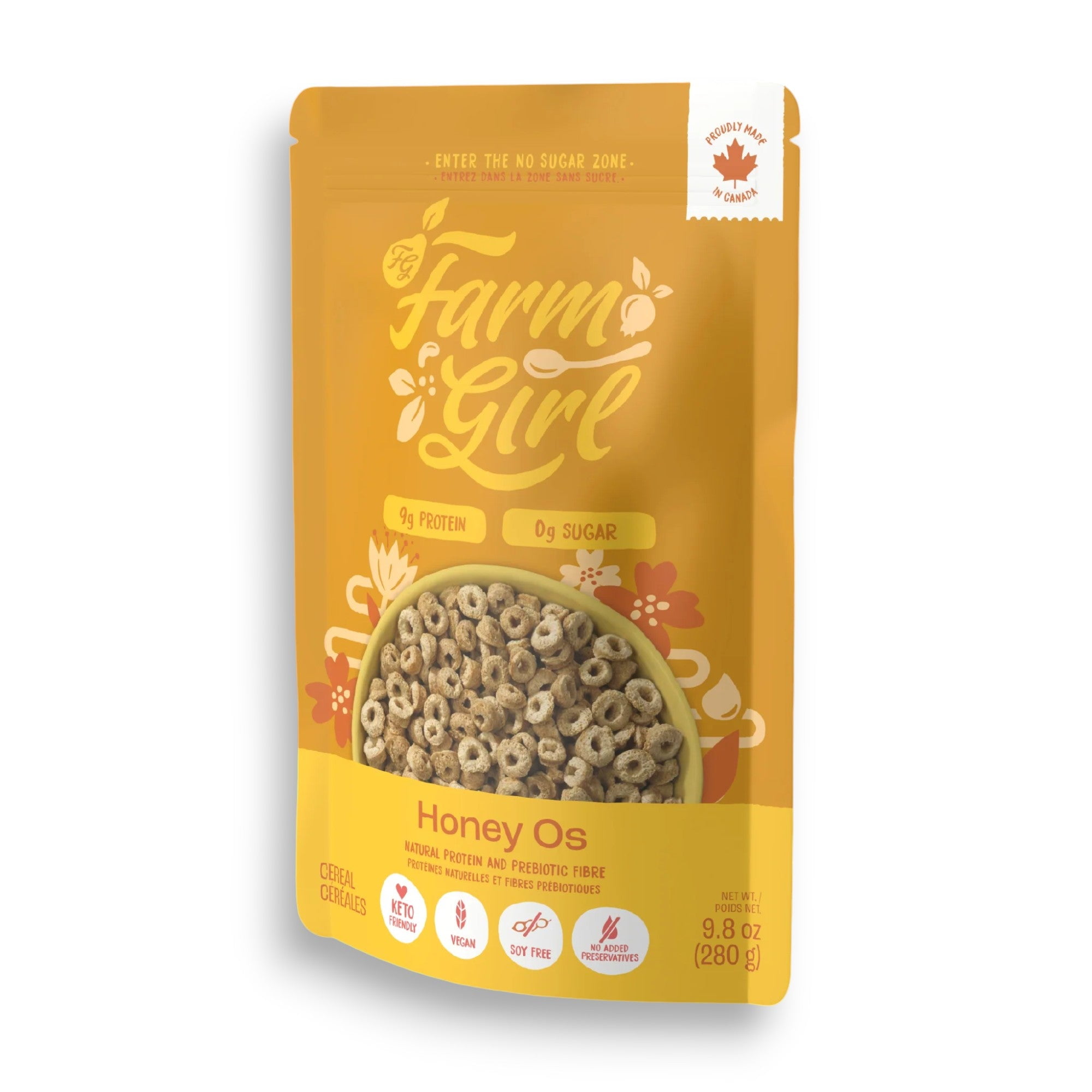 Farm Girl Honey Os Cereal, 280g/9.8 oz - Walmart.com